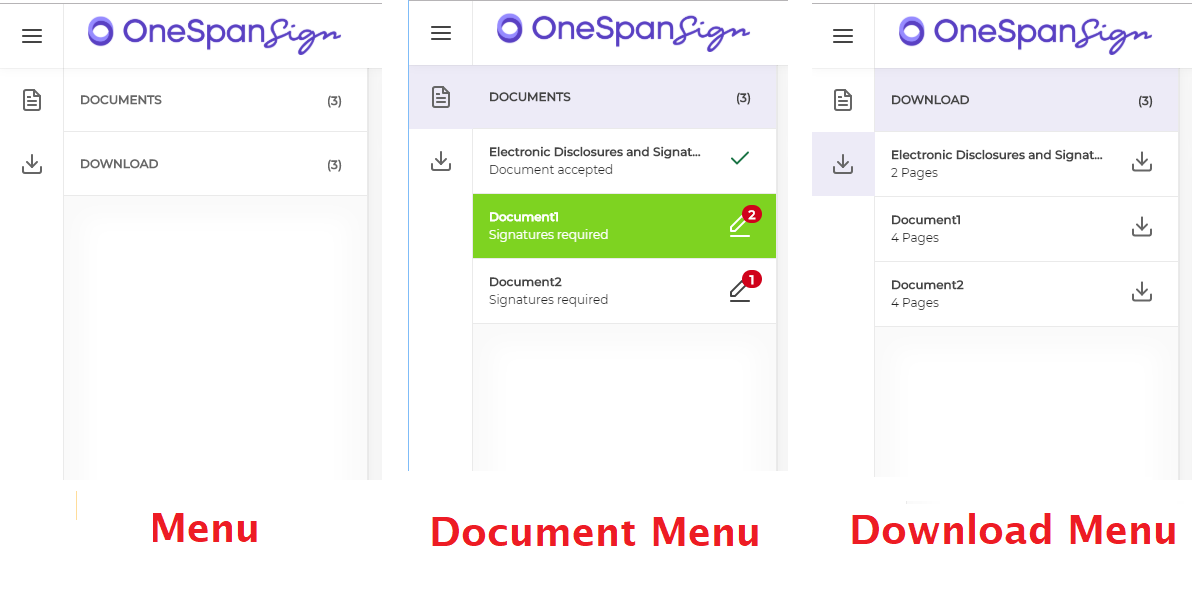 Document visibility for sender as a signer. | OneSpan Community Platform